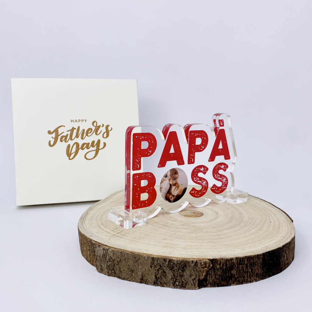 B Paper - Basetta in plex personalizzabile - Papà Boss